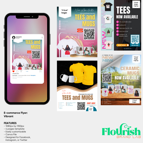 E-commerce Flyer: Vibrant | Flourish Brand Lab