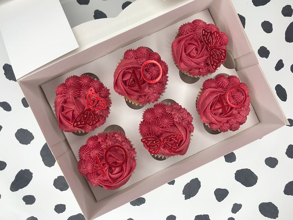 Ruby wedding anniversary cupcakes | Make & Bake House