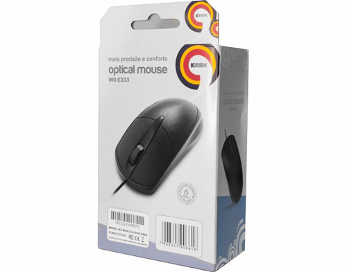 MOUSE MOS-133 PRETO BASIC - USB | Ebara Informática