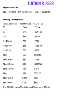 steps dance studio rates