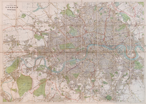 Bacon's Map Of London 1920 | Portobello Maps