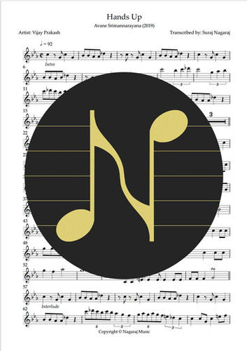Hands Up (Solo Sheet Music) PDF | Nagaraj Music
