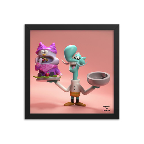 Chowder & Mung Framed poster | Hannaharyee