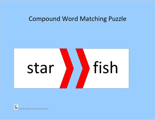Compound Words Matching Puzzle | Teacher Mommy-Mommy