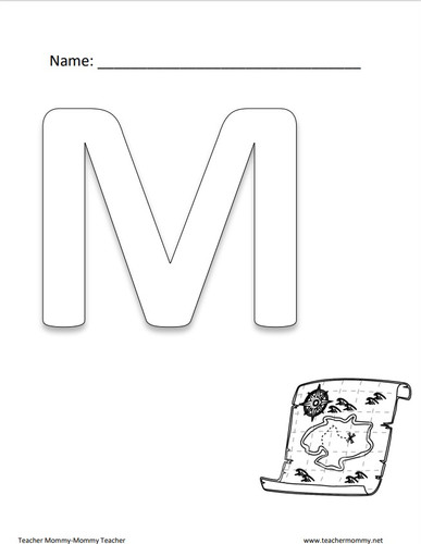 Letter M Coloring Page | Teacher Mommy-Mommy