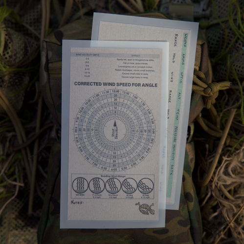 Alpha Ghillie DOPE Card | LowPro Apparel