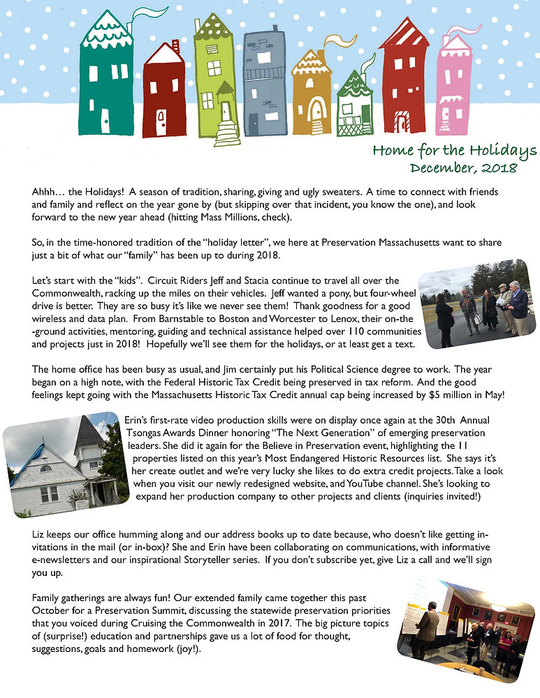 A "Holiday Letter".....