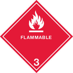 Flam Classification Decal-Adhesive Decal | IDENTSIGNAGE