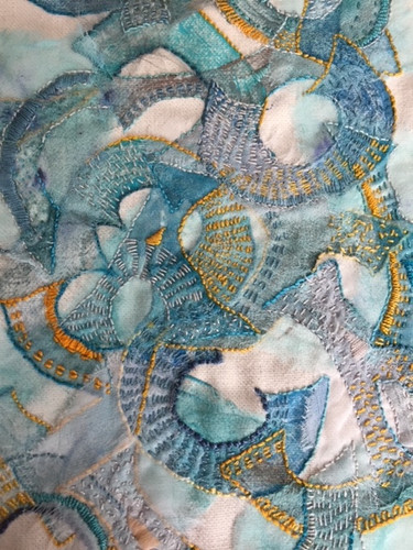 Gill Davies | textile artist | hand stitching | text | layering ...