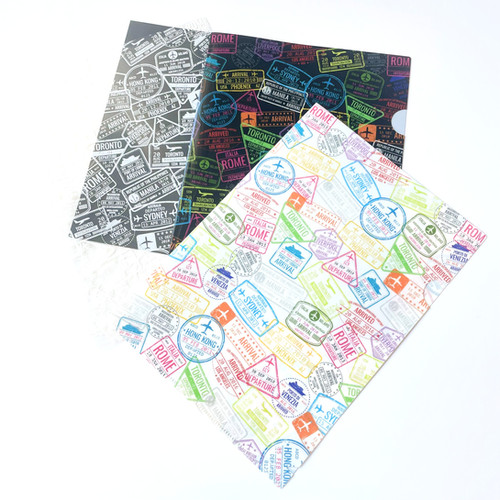 Passport Stamps | A4 Clear File | home