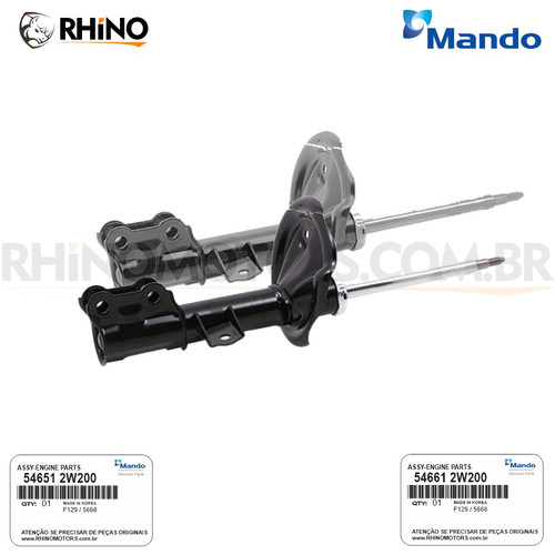 546512W000 546612W000 Par Amortecedor Dianteiro Hyundai Santa Fé 2014/ ...