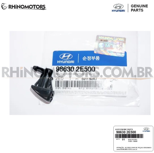 986302E500 Exguicho Agua Parabrisa Hyundai Tucson 2008 | Rhino Motors