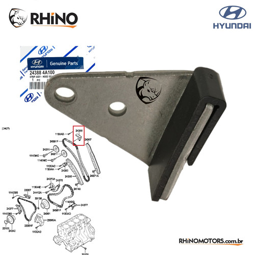 243884A100 Guia Corrente Comando Kia Sorento 2.5 Hyundai Hr 2.5 | Rhino ...