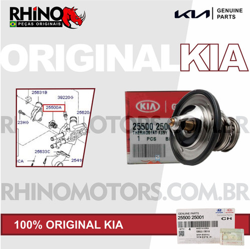 2550025001 - VALVULA SOLENOIDE HYUNDAI E KIA | Rhino Motors
