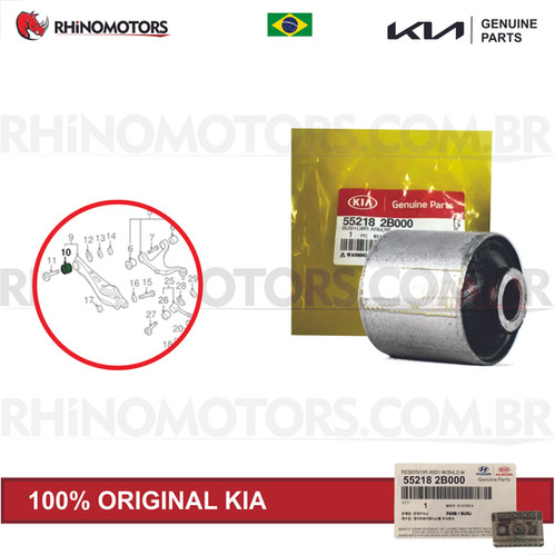 552182B000 Bucha Traseira Hyundai Santa Fé / Vera Cruz, Kia Sorento ...