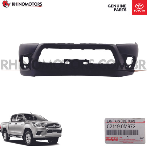 521190M972 - Parachoque Dianteiro Toyota Hilux 2016/2020 | Rhino Motors