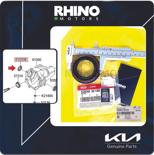 535503E100 Retentor Diferencial Dianteiro Lado Esq. Kia Sorento ...