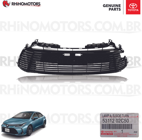 5311202C50 - Grade Central Parachoque Toyota Corolla 2020/2022 | Rhino ...
