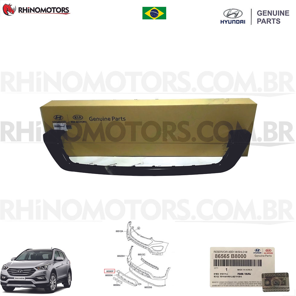 86565B8000 - Saia Parachoque Dianteiro Hyundai Grand Santa Fe 2016 ...