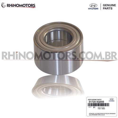 517200Q000 - Rolamento Roda Dianteiro - Elantra, I30, Veloster, Cerato ...