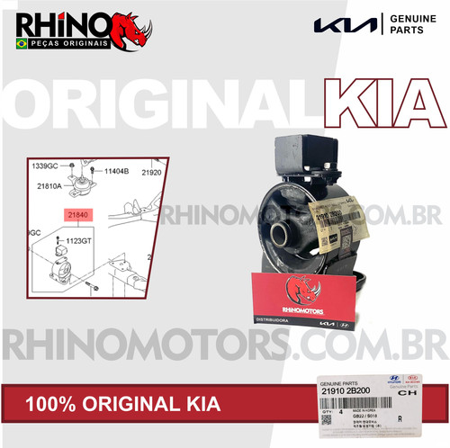 219102B200 Coxim Frontal Cambio/Motor Hyundai Santa Fé / Kia Sorento ...