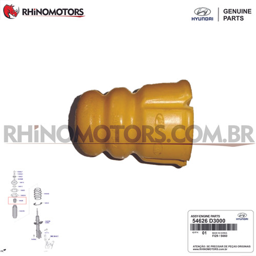 54626D3000 - Batente Amortecedor Dianteiro Hyundai New Tucson / Kia New ...