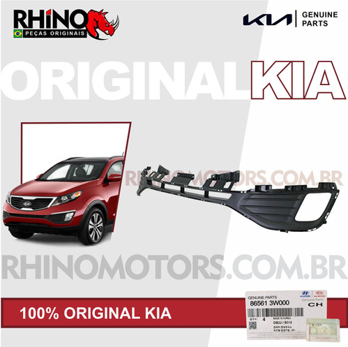 865613W000 - Grade Central Inferior Para-choque Kia Sportage 2010 A ...