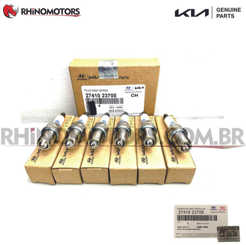 2741023700 - Jogo 6 Velas Hyundai Azera 3.3 V6 2009 | Rhino Motors