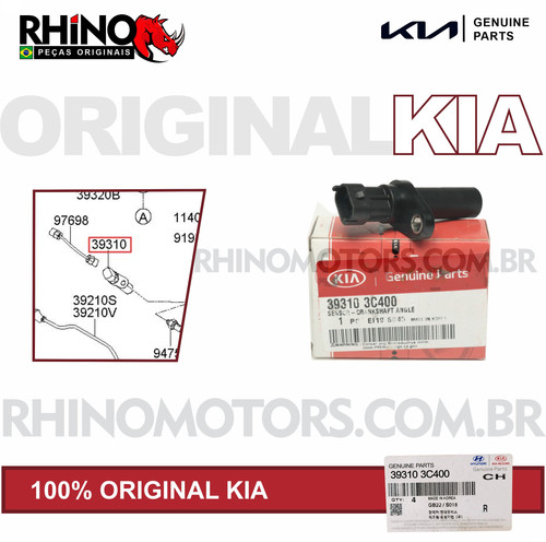 393103C400 - Sensor Rotação Hyundai / Kia | Rhino Motors