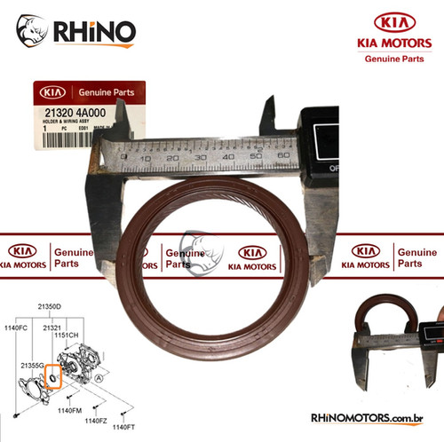 213204A000 Retentor Virabrequim Kia Sorento Kia Bongo | Rhino Motors