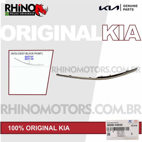 86595D9530 - ACABAMENTO INFERIOR PARA CHOQUE DIANTEIRO LE SPORTAGE 2018 ...