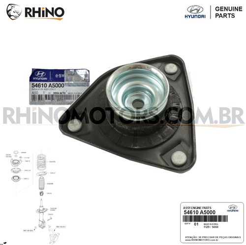 54610A5000 Coxim Amortecedor Dianteiro Hyundai Elantra, i30, Kia Cerato ...