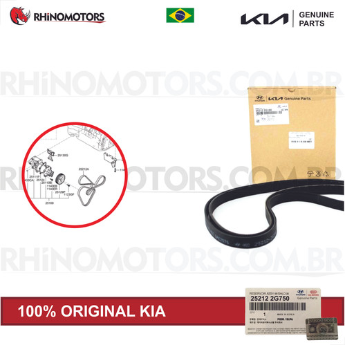 252122G100 - Correia Acionadora Acessórios Kia Sorento / Hyundai Santa ...