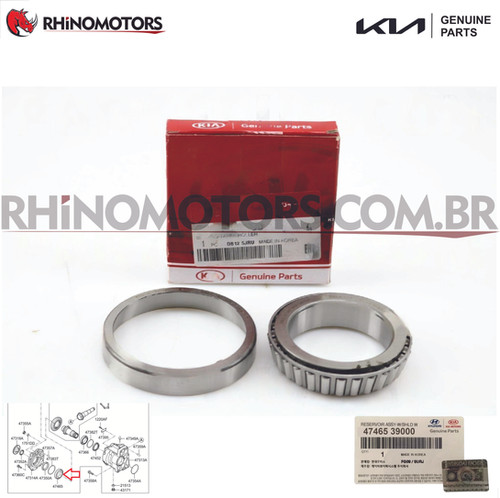 4746539000 - Rolamento Diferencial Dianteiro Kia Sorento 2008/ | Rhino ...