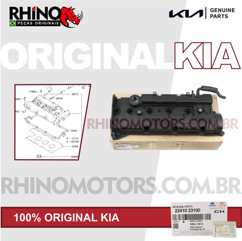 2241023100 - Tampa De Válvulas Hyundai Tucson I30 / Kia Sportage ...