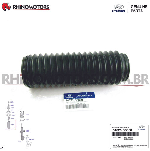 54625D3000 - Coifa Amortecedor Dianteiro HYUNDAI NEW TUCSON / KIA NEW ...