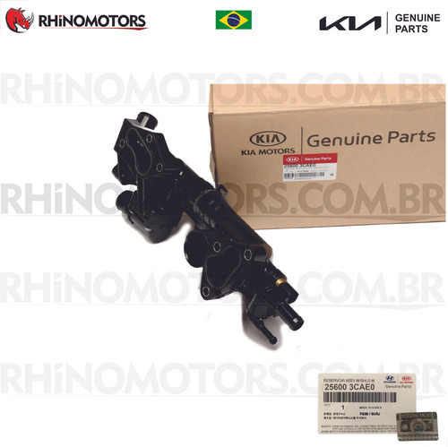 256003CAE0 - Carcaça Valvula Temostatica Kia Sorento 3.5 Santa Fe 3.3 ...