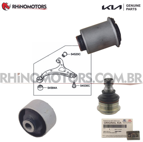 KIT BUCHAS/PIVO BANDEJA DIANTEIRA KIA SORENTO | Rhino Motors