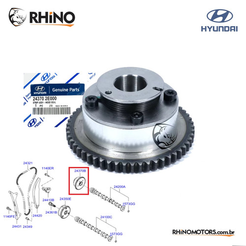 243702E000 Polia Variavel Comando Kia Sportage 2015 Hyundai IX35 ...