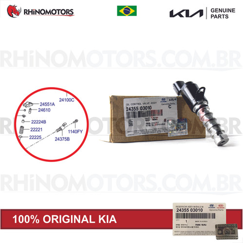 2435503010 - Válvula Vvt Solenóide Comando Kia Picanto 2015/ | Rhino Motors