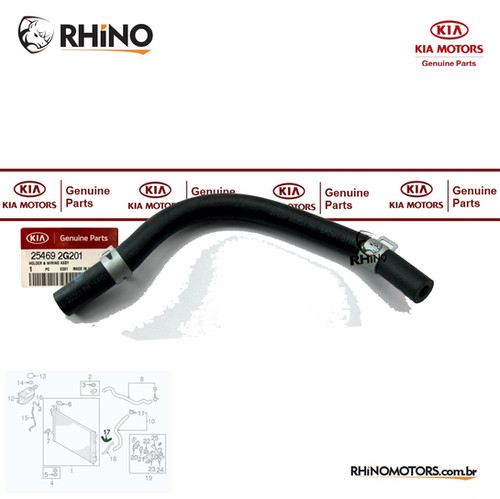 254692G201 Mangueira do fluido de arrefecimento do motor HYUNDAI / KIA ...