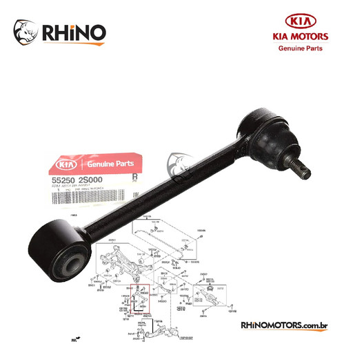 552502S000 Braços Susp. Tras. AZERA - IX35 - TUCSON - SPORTAGE ...