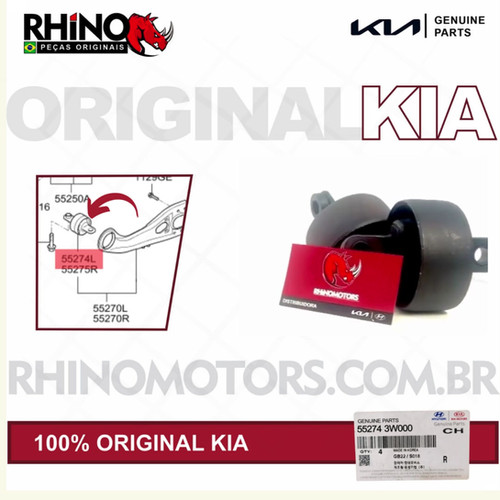 552743w000 / 552753w000 Par Buchas Traseira Hyundai Ix35 Kia Sportage ...