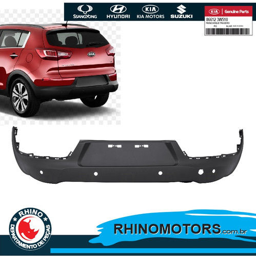 866123W510 PARACHOQUE INFERIOR TRASEIRO KIA SPORTAGE | Rhino Motors