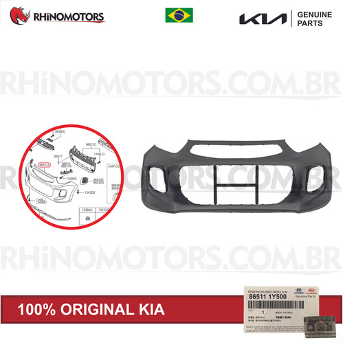 865111Y500 - Parachoque Dianteiro Kia Picanto 2016/2017 | Rhino Motors