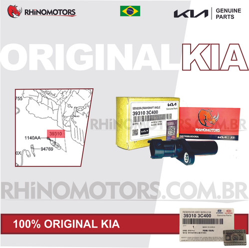 393103C400 - Sensor Rotação Hyundai / Kia | Rhino Motors