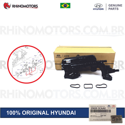 256203CAA0 Carcaça Válvula Termostática AZERA, SANTA FE, SORENTO ...