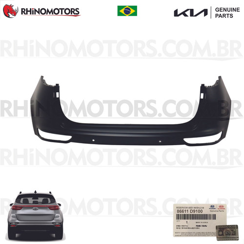 86611D9100 - Parachoque Traseiro Kia Sportage 2015/2018 | Rhino Motors