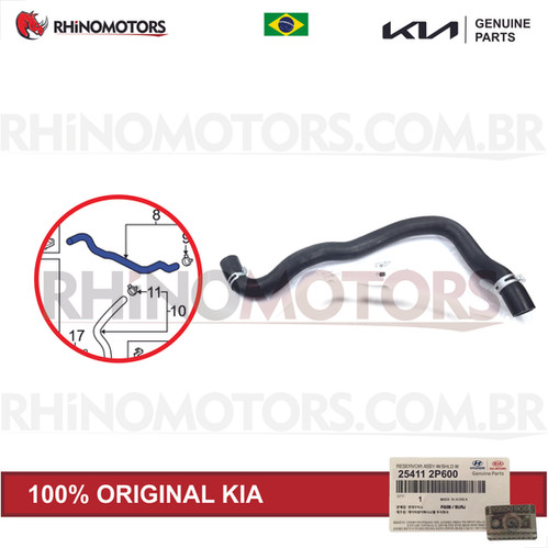254112P600 Mangueira Superior Do Radiador Kia Sorento 2.4 | Rhino Motors