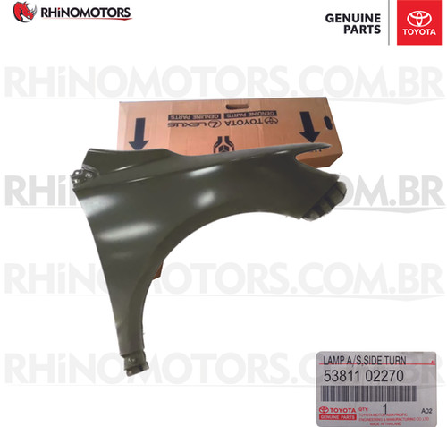 5381102270 - Paralama Dianteiro Direito Toyota Corolla 2008 a 2010 ...